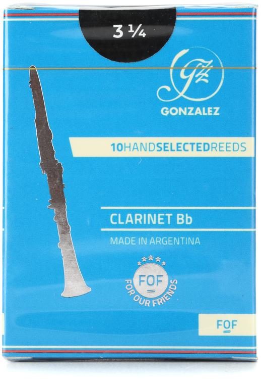Gonzalez Reeds FOF Reeds for Bb Clarinet - 3.25 (10-pack) | Sweetwater