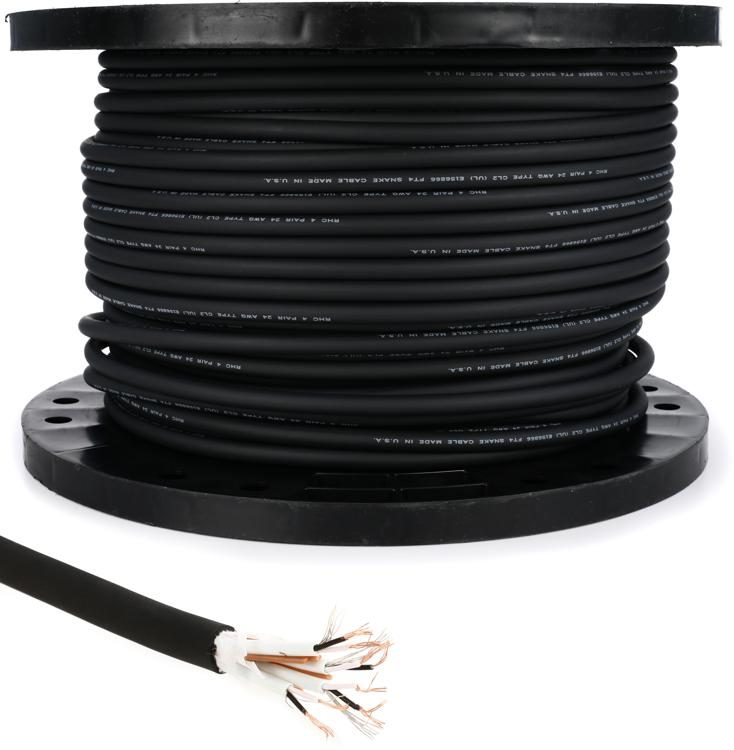 RapcoHorizon SN4-IJIS 4-channel Install Snake Wire - 500 Foot | Sweetwater