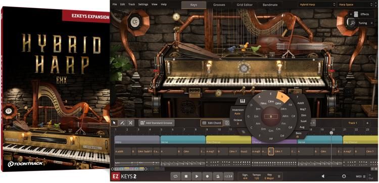 Toontrack Hybrid Harp EKX Expansion for EZkeys 2 | Sweetwater