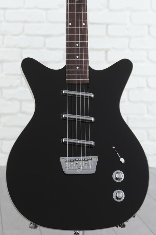 Danelectro '59 Triple Divine Electric Guitar - Black | Sweetwater