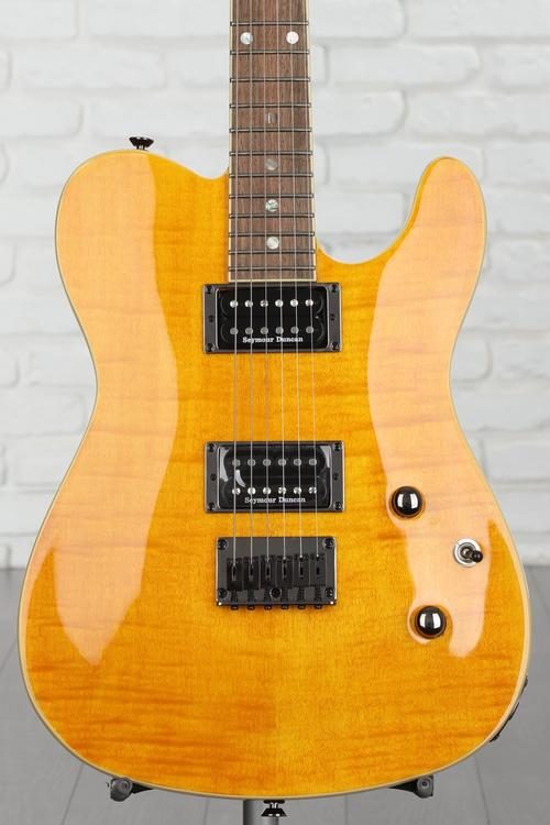 Fender Special Edition Custom Telecaster FMT HH - Amber | Sweetwater