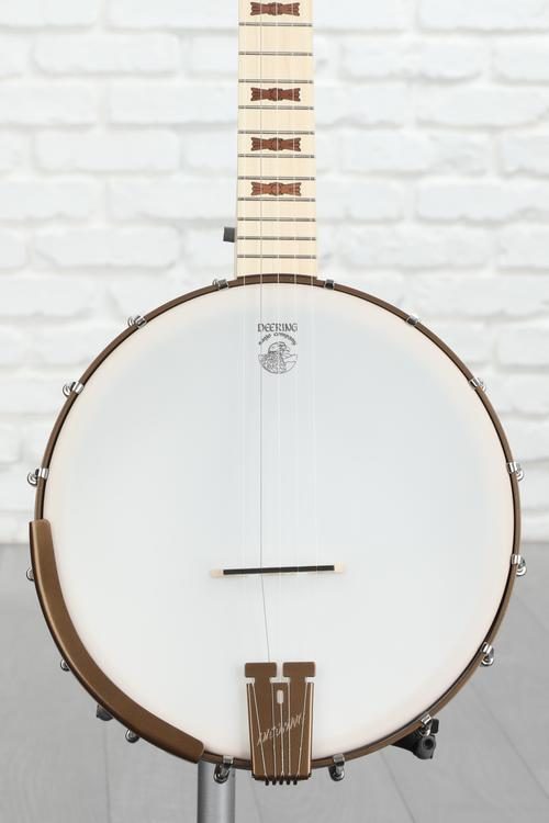 Deering Goodtime Deco Open-back 5-string Banjo - Blonde Satin | Sweetwater