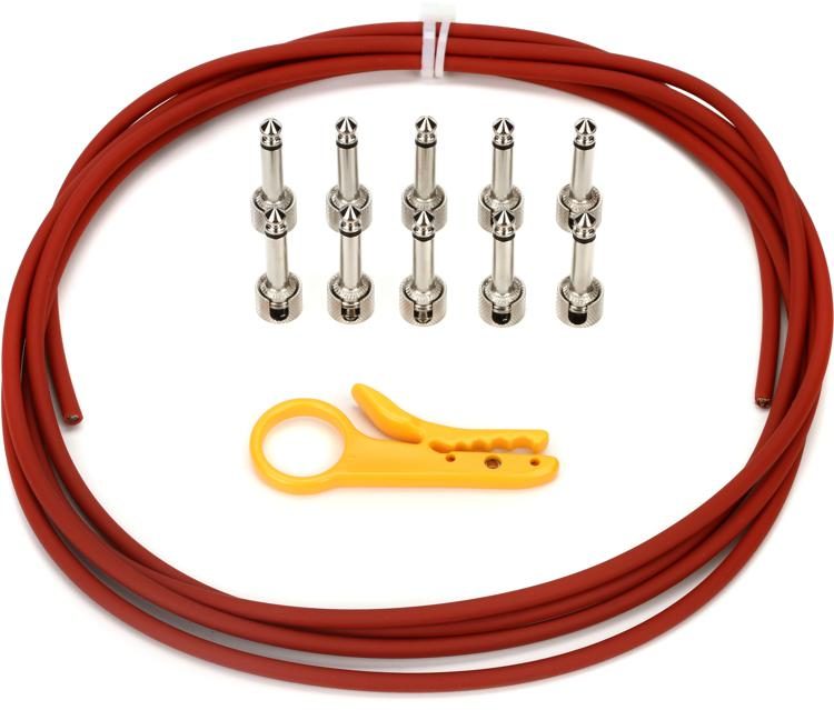 Lava Cable Mini ELC Pedalboard Cable Kit - 10 foot - Red | Sweetwater