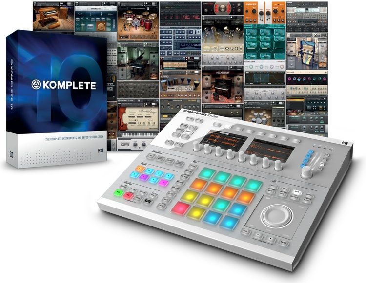 Native Instruments Maschine Studio with Komplete 10 - White | Sweetwater