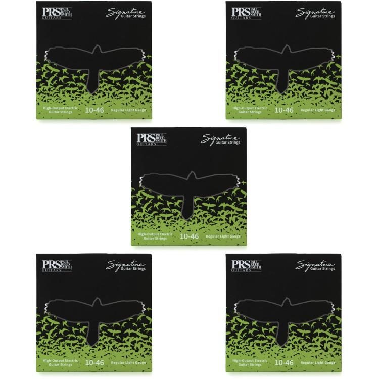 PRS Signature Electric Guitar Strings - .010- .046 Light 5-Pack ...