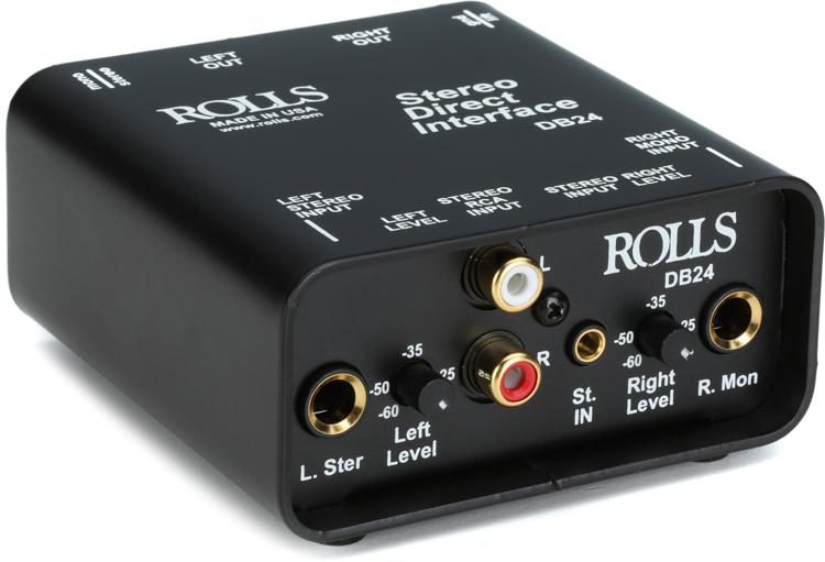 Rolls DB24 Passive Stereo Direct Interface | Sweetwater