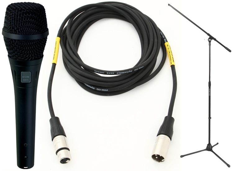 Shure SM87 Mic Month 2013 Bundle - With Stand & Cable | Sweetwater