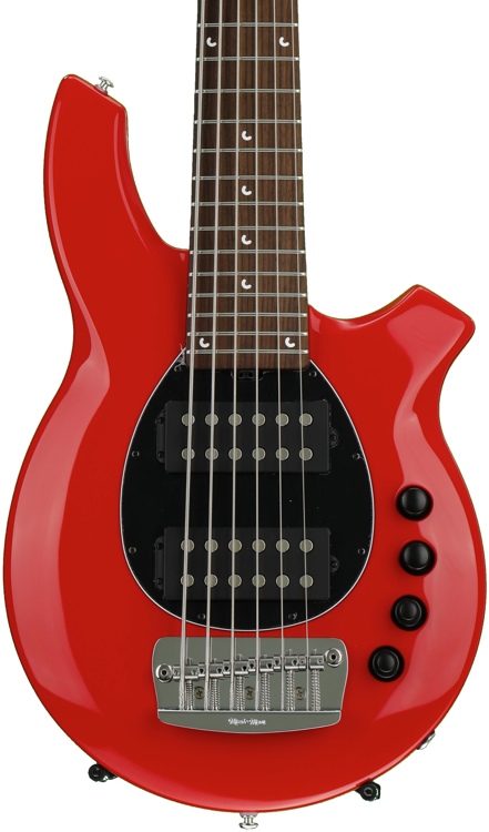 Ernie Ball Music Man Bongo 6 HH, Sweetwater Exclusive - Chili Red with ...