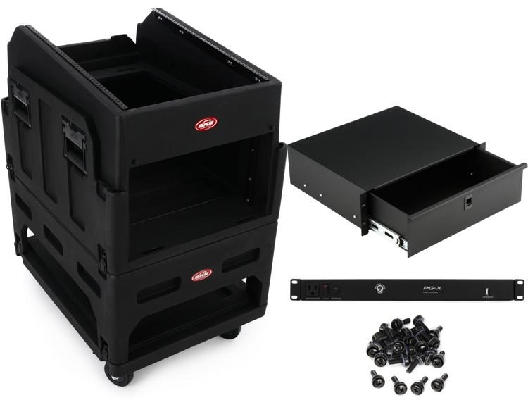 SKB 1SKB19-R1406 Mighty GigRig Mixer Rack Case with Power Conditioner ...
