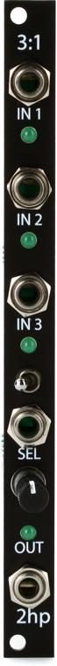 2HP 3:1 Eurorack Gate Switch Module - Black | Sweetwater