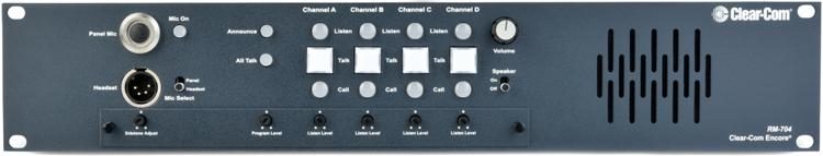 Clear-Com RM-704 4-channel Intercom Remote Station - Rackmount | Sweetwater
