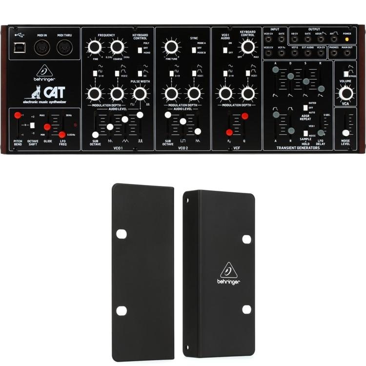 Behringer CAT Desktop Duophonic Analog Synthesizer Module and Rack Ears ...