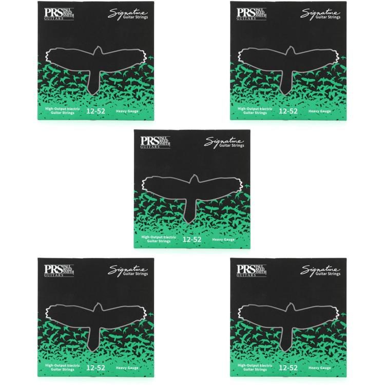 PRS Signature Electric Guitar Strings - .012-.052 Heavy 5-Pack | Sweetwater