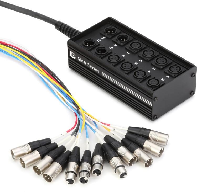 Pro Co SMA0804FBX-75 SMA Series 8x4 Stage Snake with XLR Returns - 75 ...