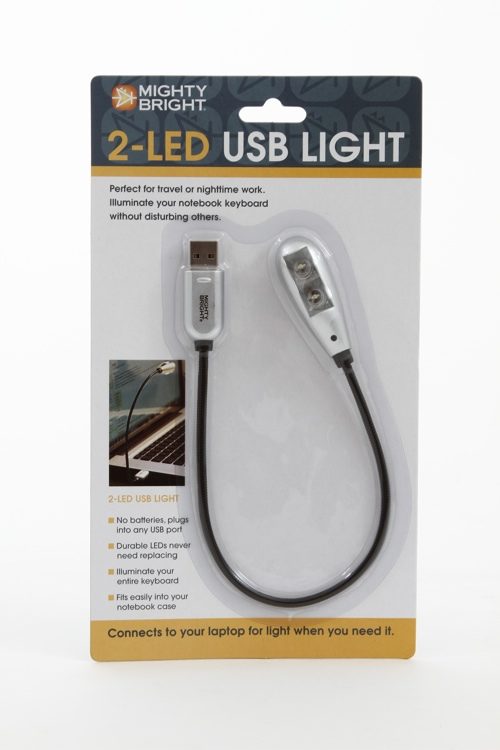 Mighty Bright USB Light - Two LED, USB, White | Sweetwater