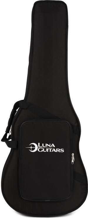 Luna Lightweight Dreadnought/Grand Concert Case - Black | Sweetwater