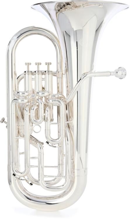 Jupiter JEP1120S 3+1 Valve Professional Compensating Euphonium - Silver ...