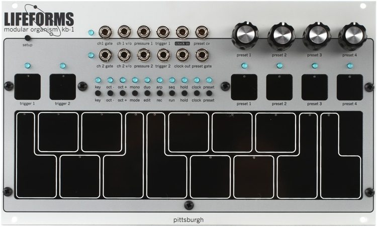 Pittsburgh Modular Lifeforms KB-1 Eurorack Pressure-sensitive Keyboard Controller Module ...