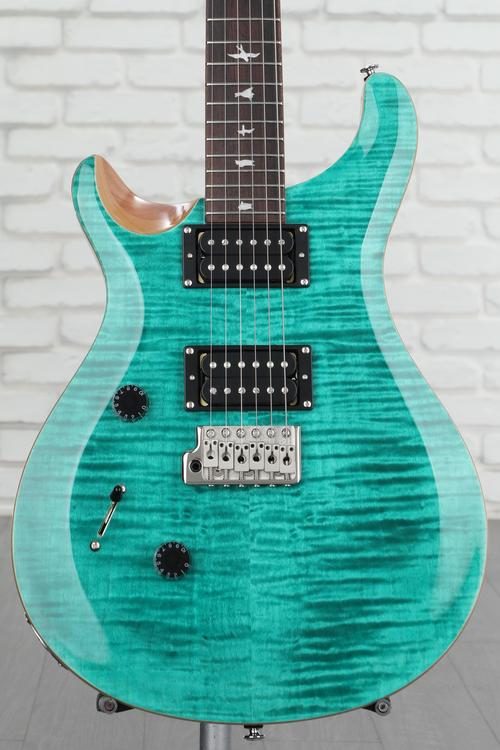 PRS SE Custom 24 Left-handed Electric Guitar - Turquoise | Sweetwater
