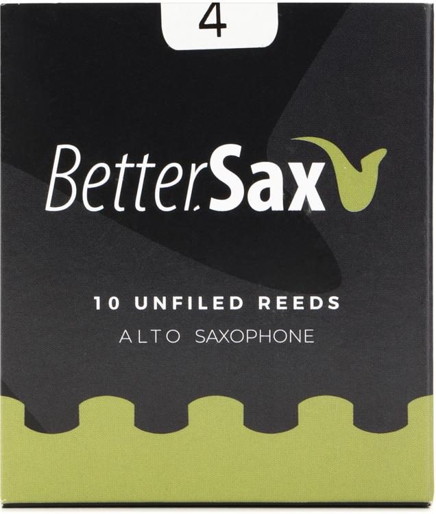 BetterSax Alto Saxophone Jazz Cut Reeds - 4.0 (10-pack) | Sweetwater