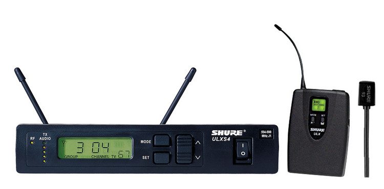 Shure ULXS14/93 - J1 Band, 554 - 590 MHz | Sweetwater
