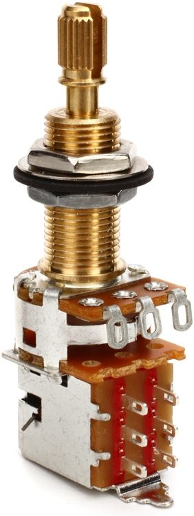 Emerson Custom Pro Push Pull Potentiometer - 500k ohm Long Split Shaft ...