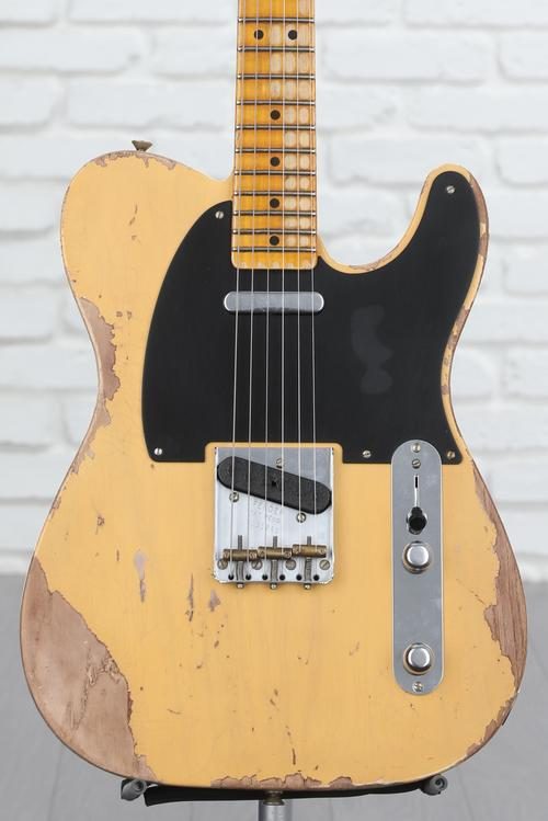 Fender Custom Shop '52 Telecaster Heavy Relic - Aged Nocaster Blonde ...