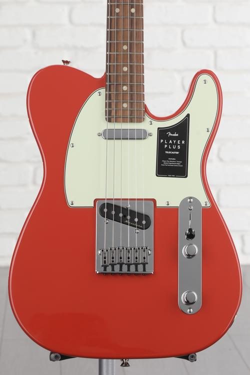 Fender Player Plus Telecaster Solidbody Electric Guitar - Fiesta Red ...