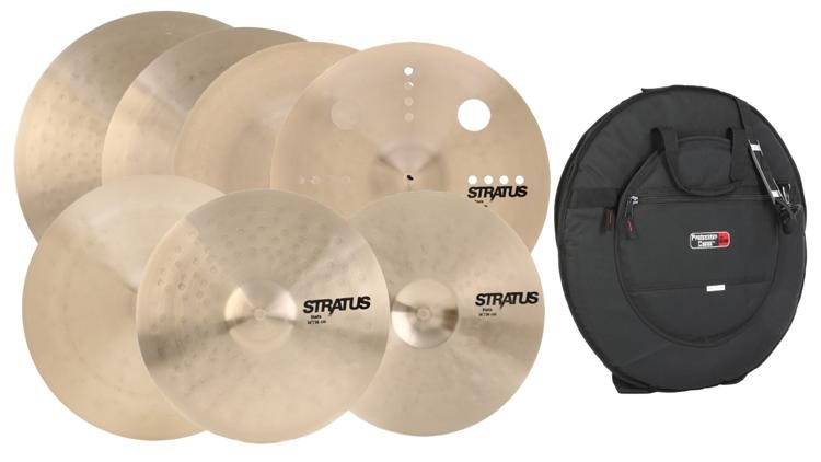 Sabian Stratus 6-Piece Cymbal Set with Bag - 14/16/18 China/18 Zero/20 ...