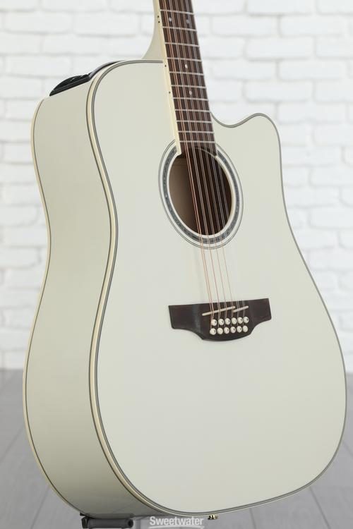 Takamine GD-37CE PW 12-string Acoustic-electric Guitar - Pearl White ...