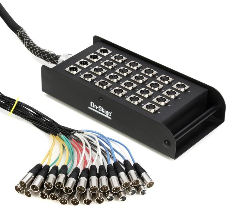 On-Stage SNK204100V2 20x4 XLR Stage Snake - 100 foot | Sweetwater