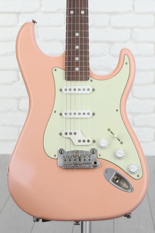 G&L Custom Shop Legacy SSZ Electric Guitar - Shell Pink | Sweetwater