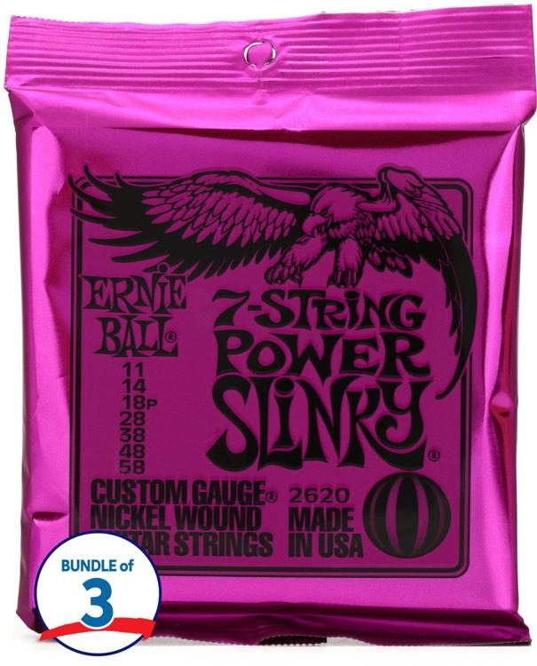 Ernie Ball 2620 Power Slinky Nickel Wound Electric Guitar Strings ... Ernie Ball 2620 Power Slinky Nickel Wound Electric Guitar Strings ...