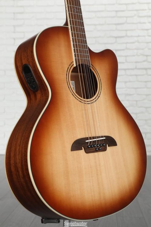 Alvarez ABT60ce Shadowburst 8-string Baritone Acoustic-electric Guitar ...