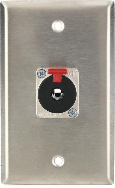 Pro Co WP1006 Single Gang (1) 1/4" TRSF Locking Wall Plate | Sweetwater