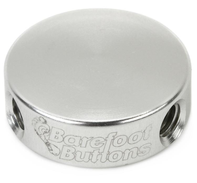 Barefoot Buttons V2 Mini Footswitch Cap - Silver | Sweetwater