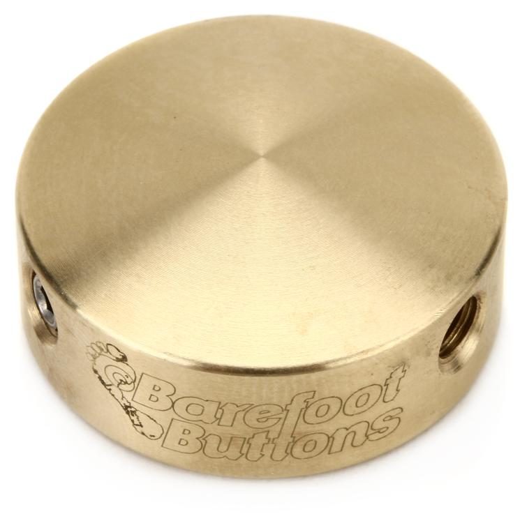 Barefoot Buttons V1 Standard Footswitch Cap - Brass | Sweetwater