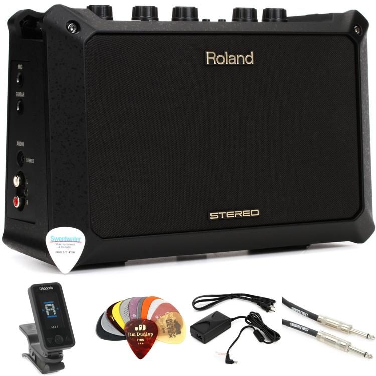 Roland MOBILE Cube AC 5-watt 2x4" Acoustic Combo Amp Essentials Bundle ...