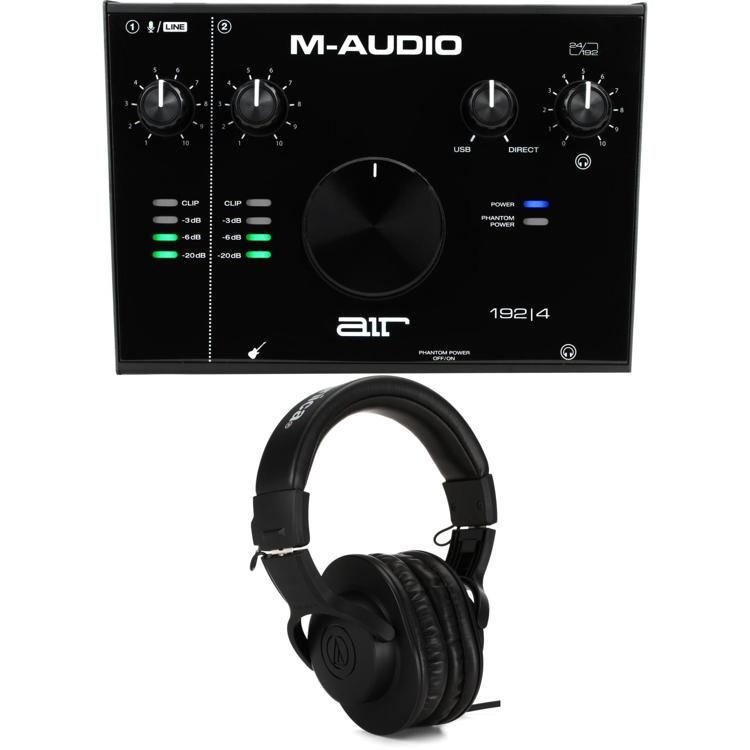 M-Audio AIR 192|4 USB Audio Interface and Headphones | Sweetwater