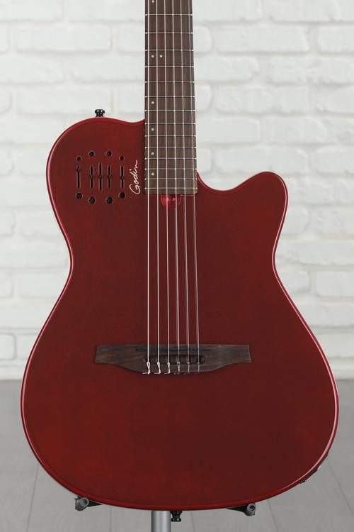 Godin Multiac Mundial Nylon Acoustic-electric Guitar - Aztek Red ...