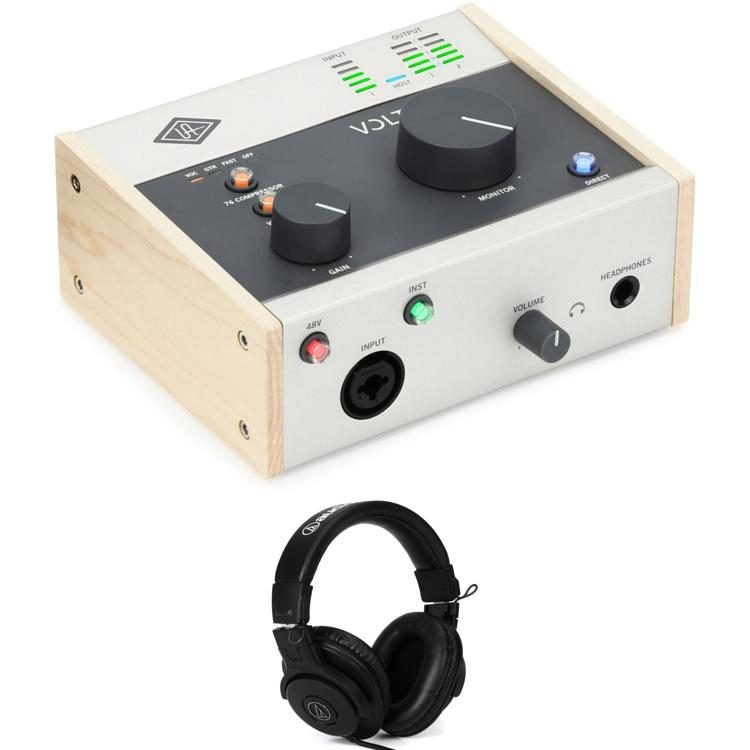 Universal Audio Volt 176 USB-C Audio Interface and Headphones | Sweetwater