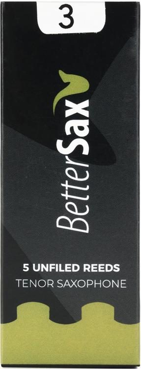 BetterSax Tenor Saxophone Jazz Cut Reeds - 3.0 (5-pack) | Sweetwater