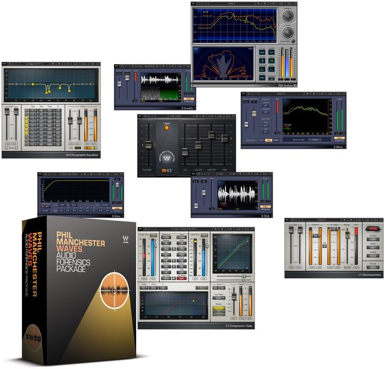 Waves Audio / Phil Manchester Forensics Package Plug-in Bundle for Academic Institutions ...