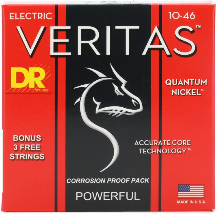 DR Strings VTE-10 Veritas Electric Guitar Strings Bundles | Sweetwater DR Strings VTE-10 Veritas Electric Guitar Strings Bundles | Sweetwater