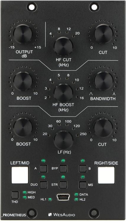 WesAudio Prometheus Eclipse 500 Series Stereo Analog Equalizer with Digital Recall | Sweetwater