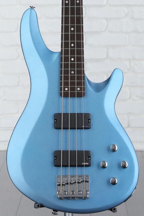 Schecter C-4 Deluxe Bass Guitar - Satin Metallic Blue | Sweetwater