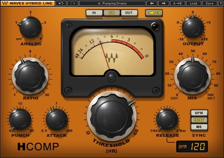 Waves H-Comp Hybrid Compressor Plug-in | Sweetwater