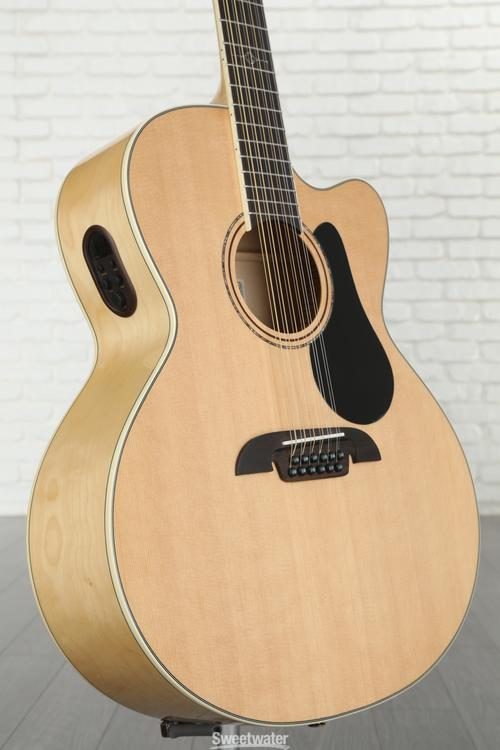 Alvarez AJ80ce 12-string Acoustic-electric Guitar - Natural | Sweetwater