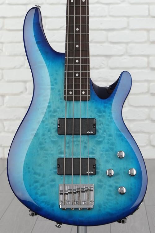 Schecter C-4 Plus Bass Guitar - Ocean Blue Burst | Sweetwater