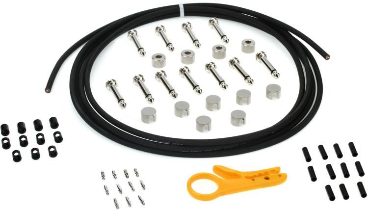 Lava Cable Mini ELC Soldered Pedalboard Cable Kit - 10 foot - Black - 6 ...